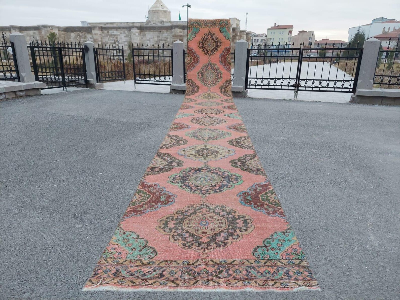 21' FOOT Colorful Extra Long Runner, 21 Long Runner for Hallway, Stair ...