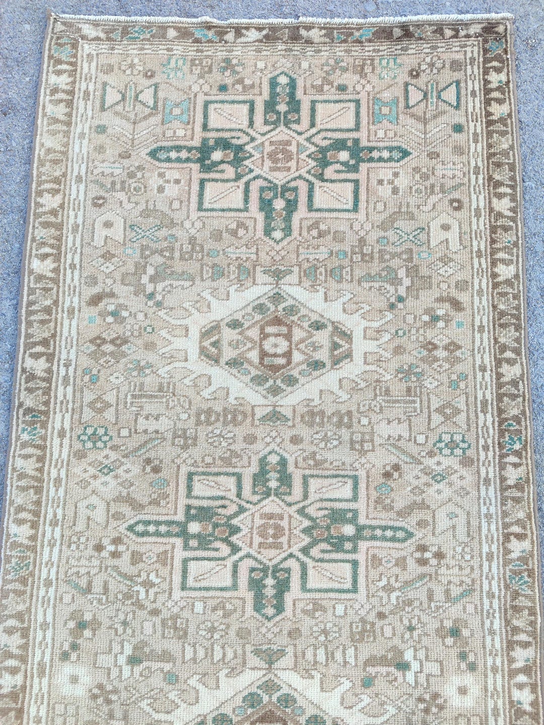 2.6 X 12 Ft Heriz Runner, Skinny Antique Rug 2x12, Narrow Persian ...