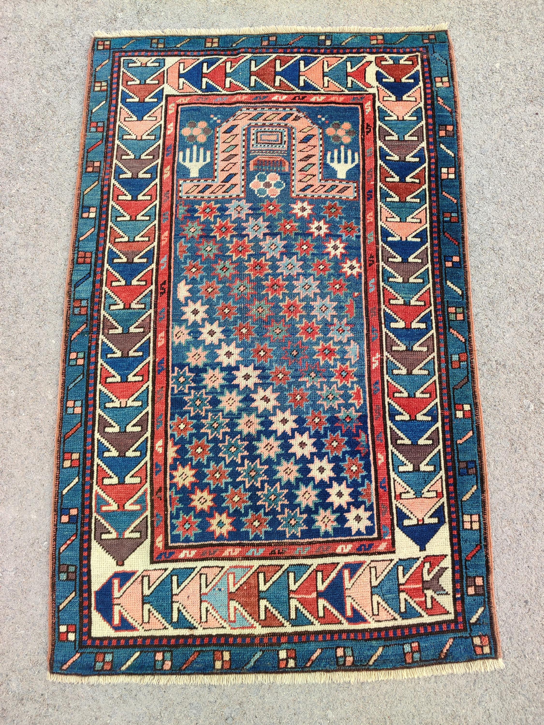 Mid 1800's Antique Rug 3x4, Rare Persian Rug 3x4, Malayer Rug Small ...
