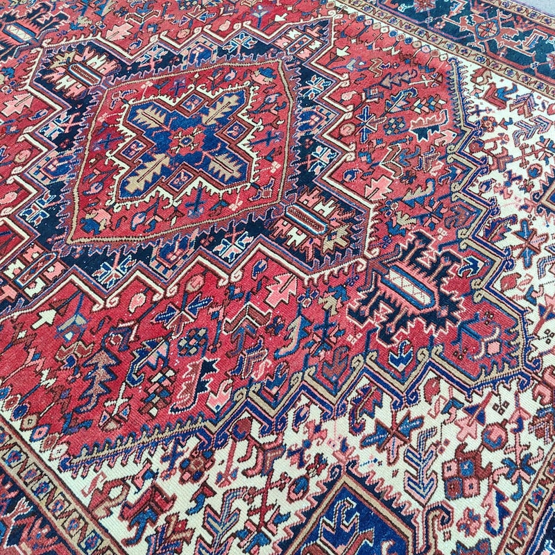 Red Persian Rug - Etsy