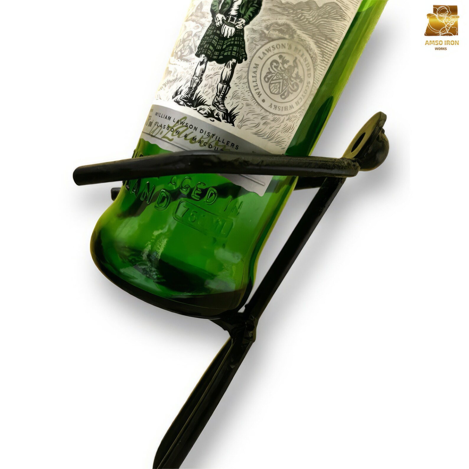 Wrought Iron Wine Bottle Holder, Stylish Dining Table Decor and Wine ...