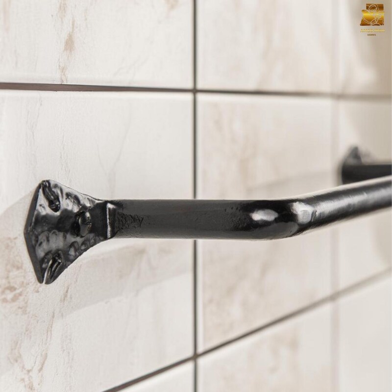 Iron Towel Bar - Etsy