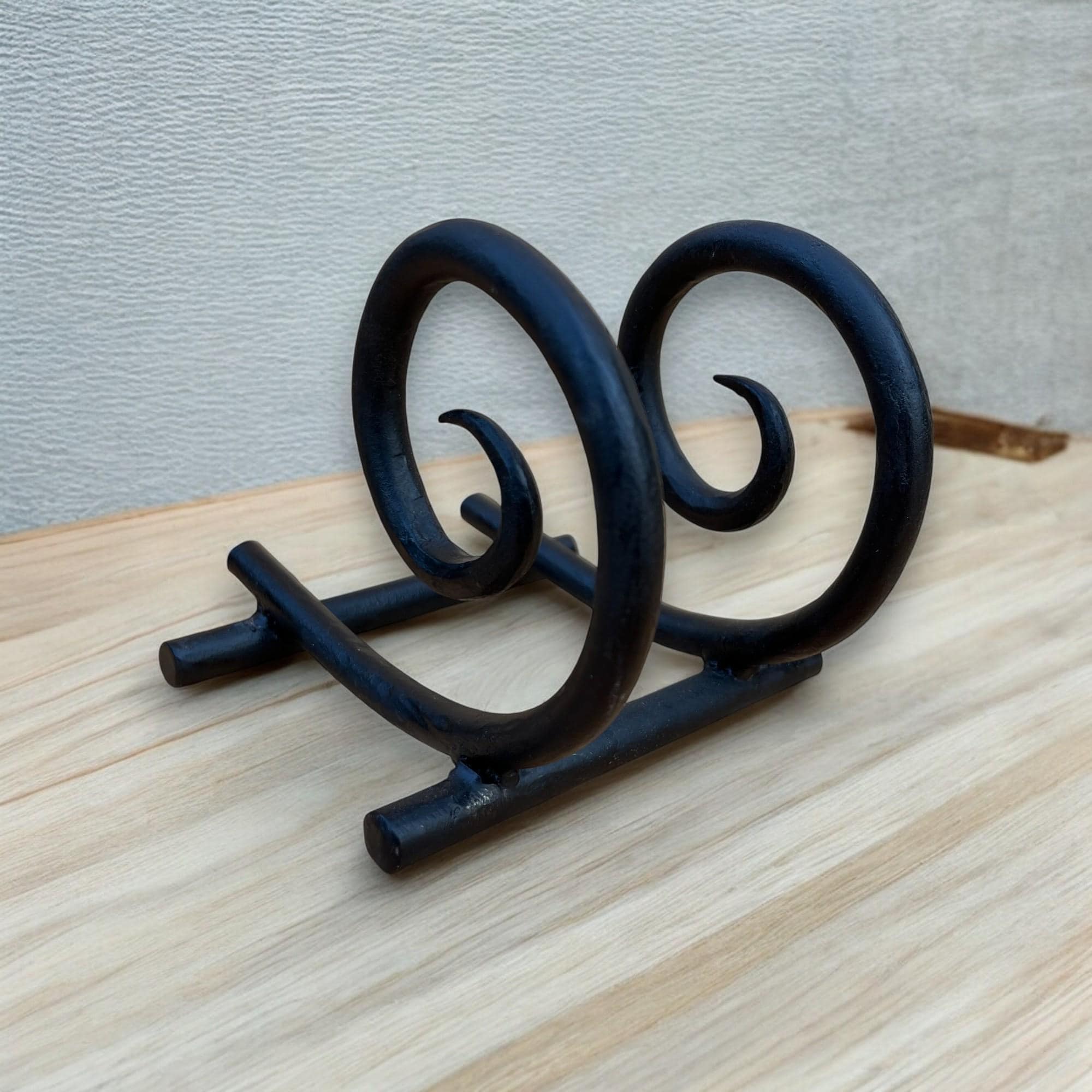 Handcrafted Blacksmith Iron Napkin Holder: Rustic Kitchen Organizer - Etsy