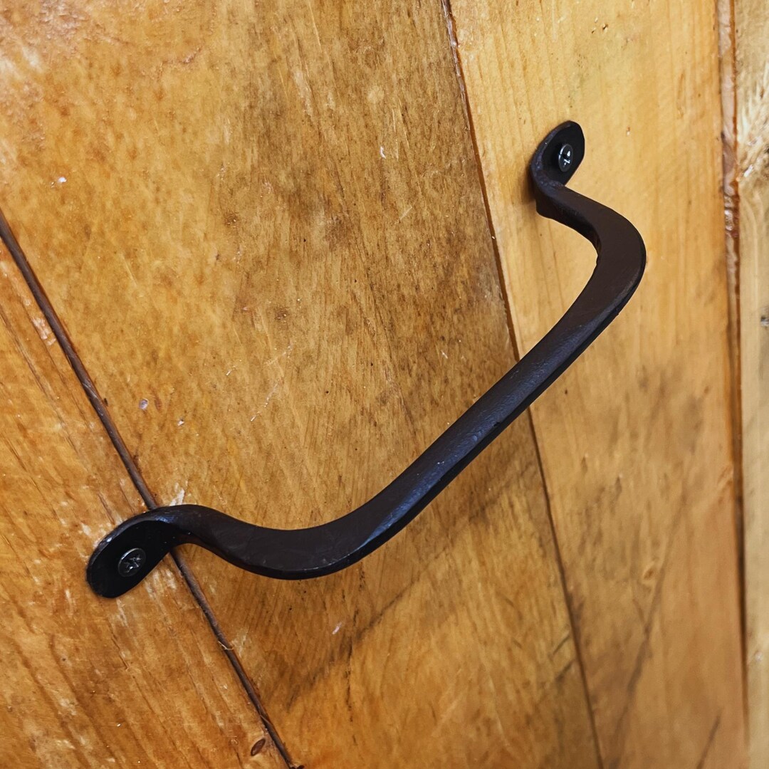 Mid Century Modern Wrought Iron Drawer Pull: Kitchen Cabinet Handle - Etsy
