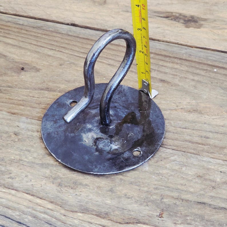 Handmade Wrought Iron Ceiling Hook – Rustic Farmhouse Plant Hanger ...