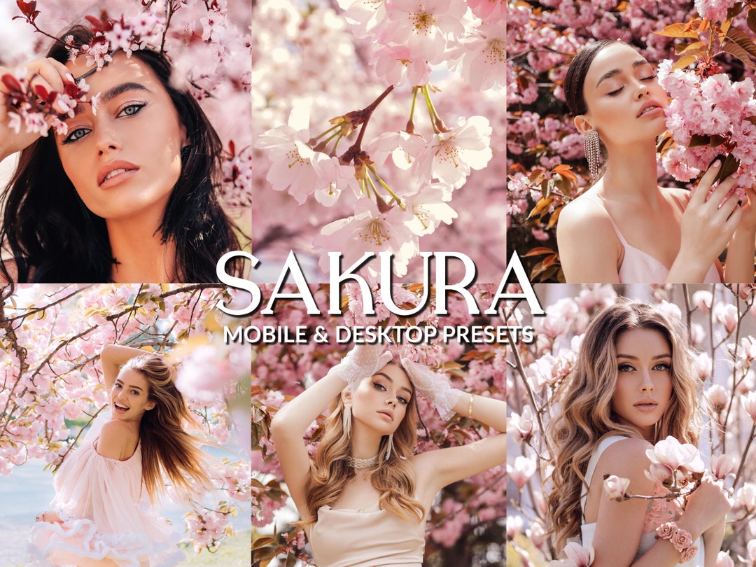 Sakura Lightroom Presets, Spring Blossom, Pastel Pink (mobile & Desktop ...