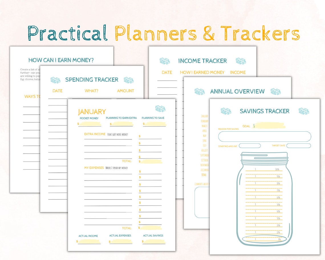 Money Planner, Money Tracker for Kids, Budget Tracker for Kids ...