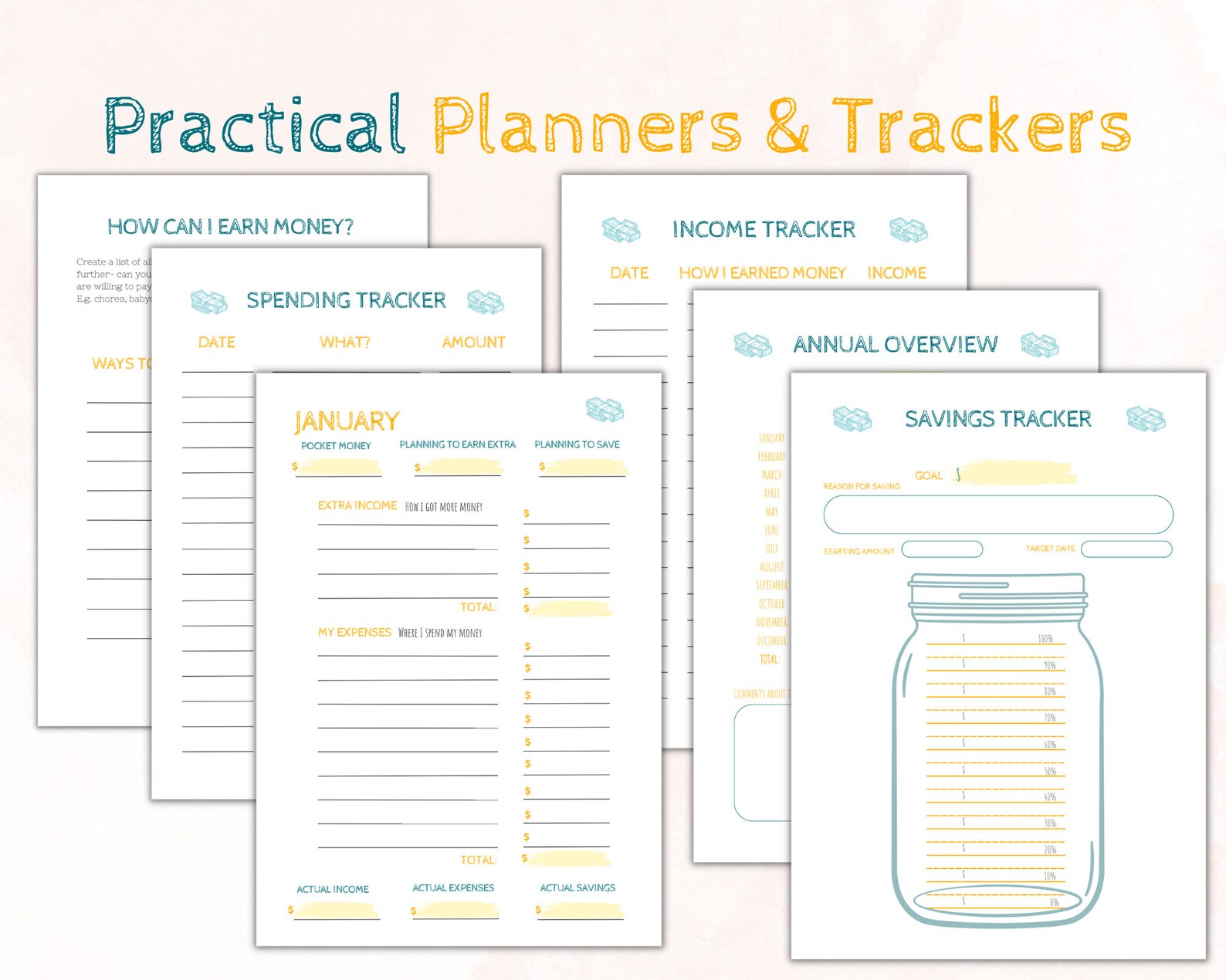 Money Planner, Money Tracker for Kids, Budget Tracker for Kids ...