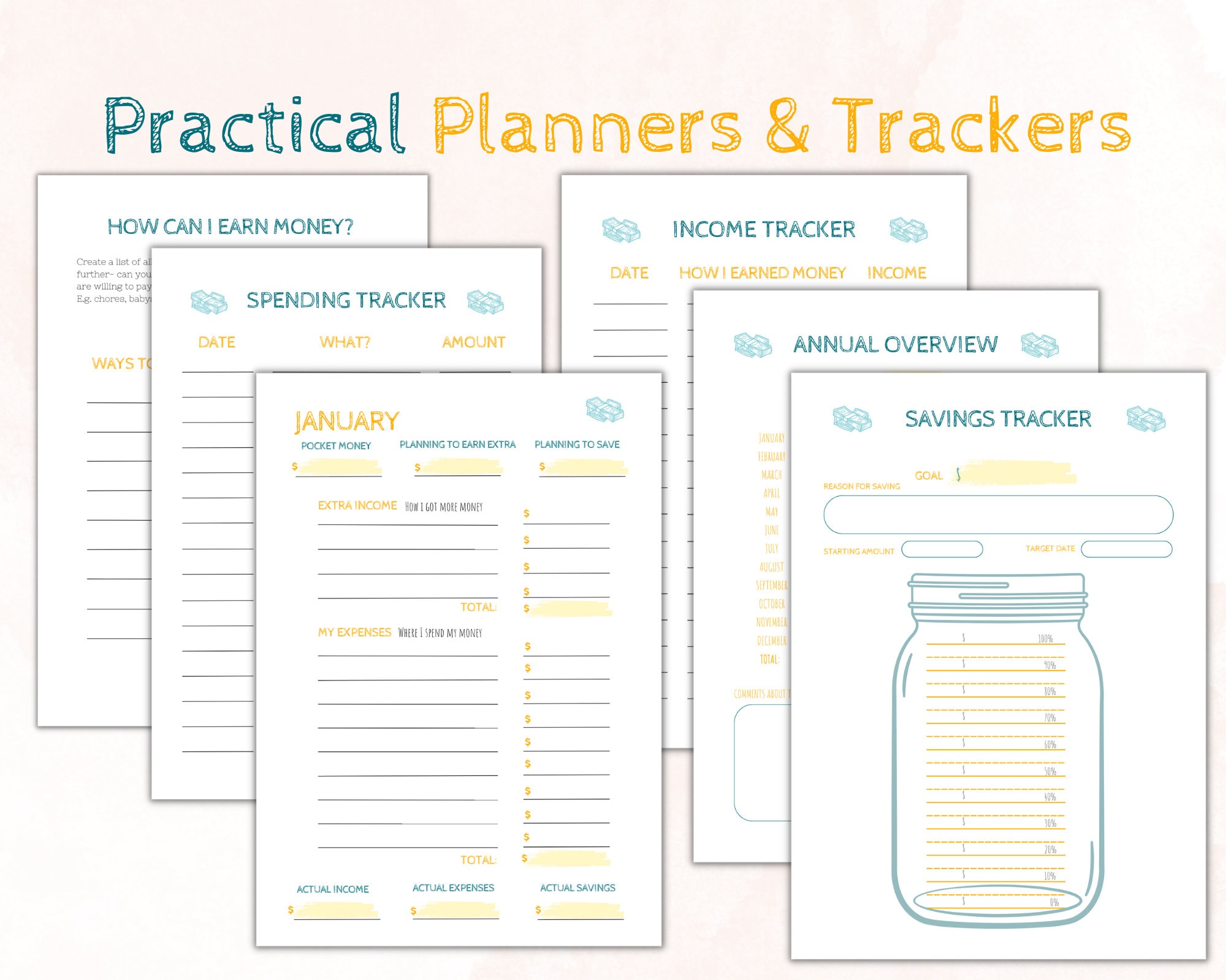 Money Planner, Money Tracker for Kids, Budget Tracker for Kids ...