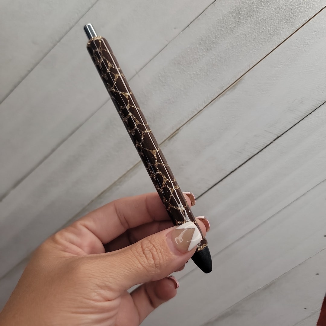 Giraffe Pen Gold Glitter - Etsy