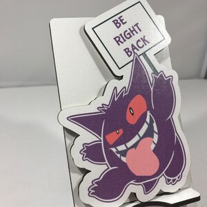 Be Right Back Gengar Sign -BRB Gengar - Etsy
