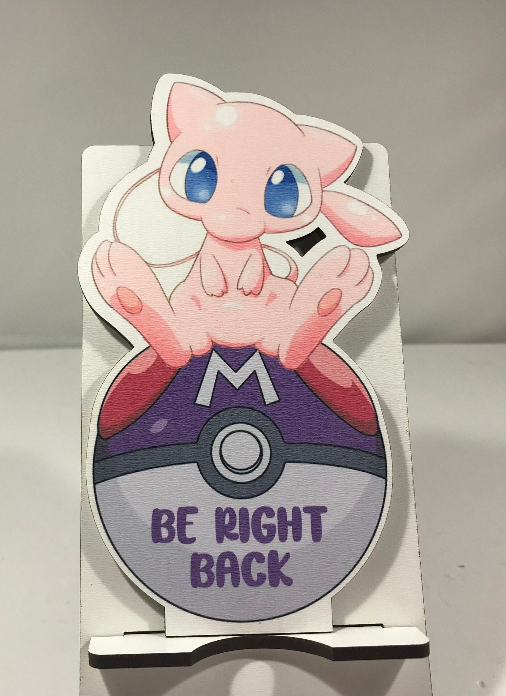 Be Right Back Mew Sign BRB Mew - Etsy Australia