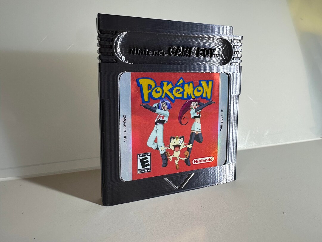 3D Printed Game Boy Replica With Custom Team Rocket Holographic Sticker ...