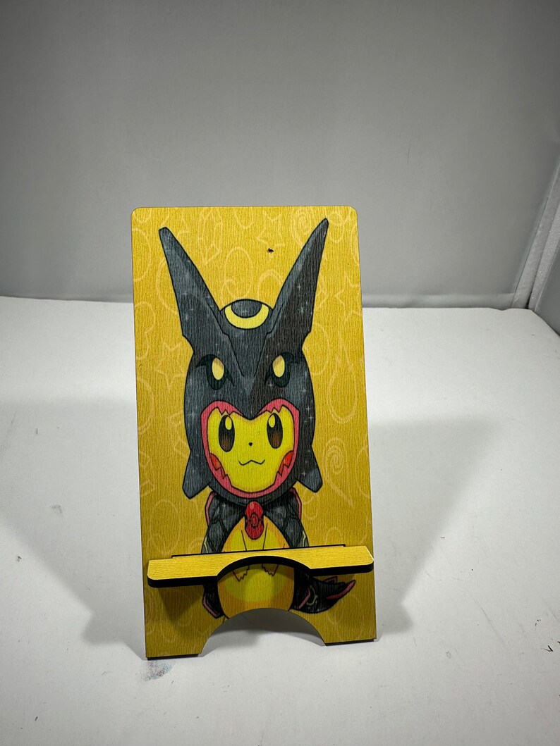 Poncho Pikachu Shiny Rayquaza Card/phone Stand - Display Poncho Pika ...