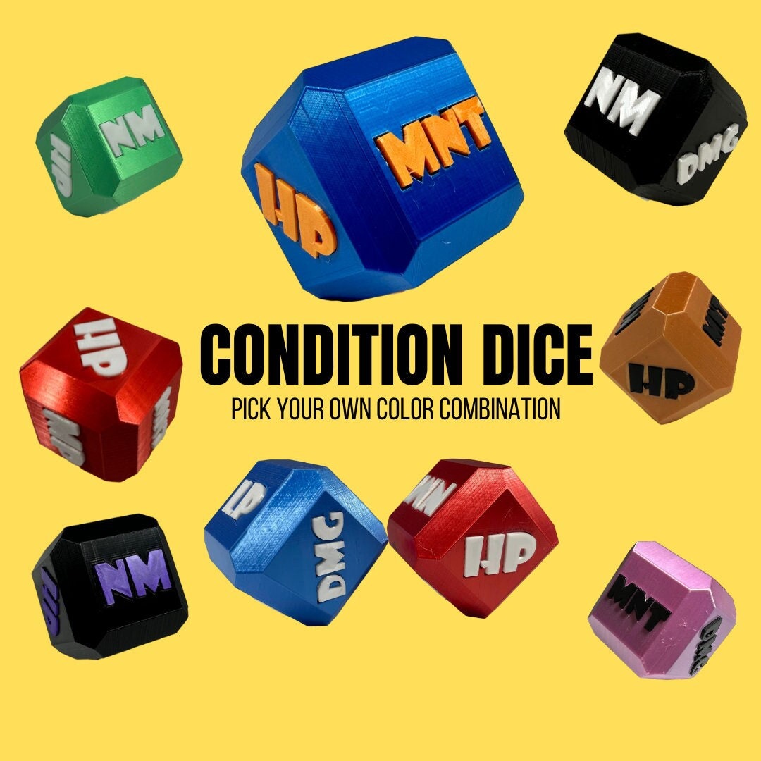 Condition Dice - Selling Cube - Condition Marker - Trading Card Game ...