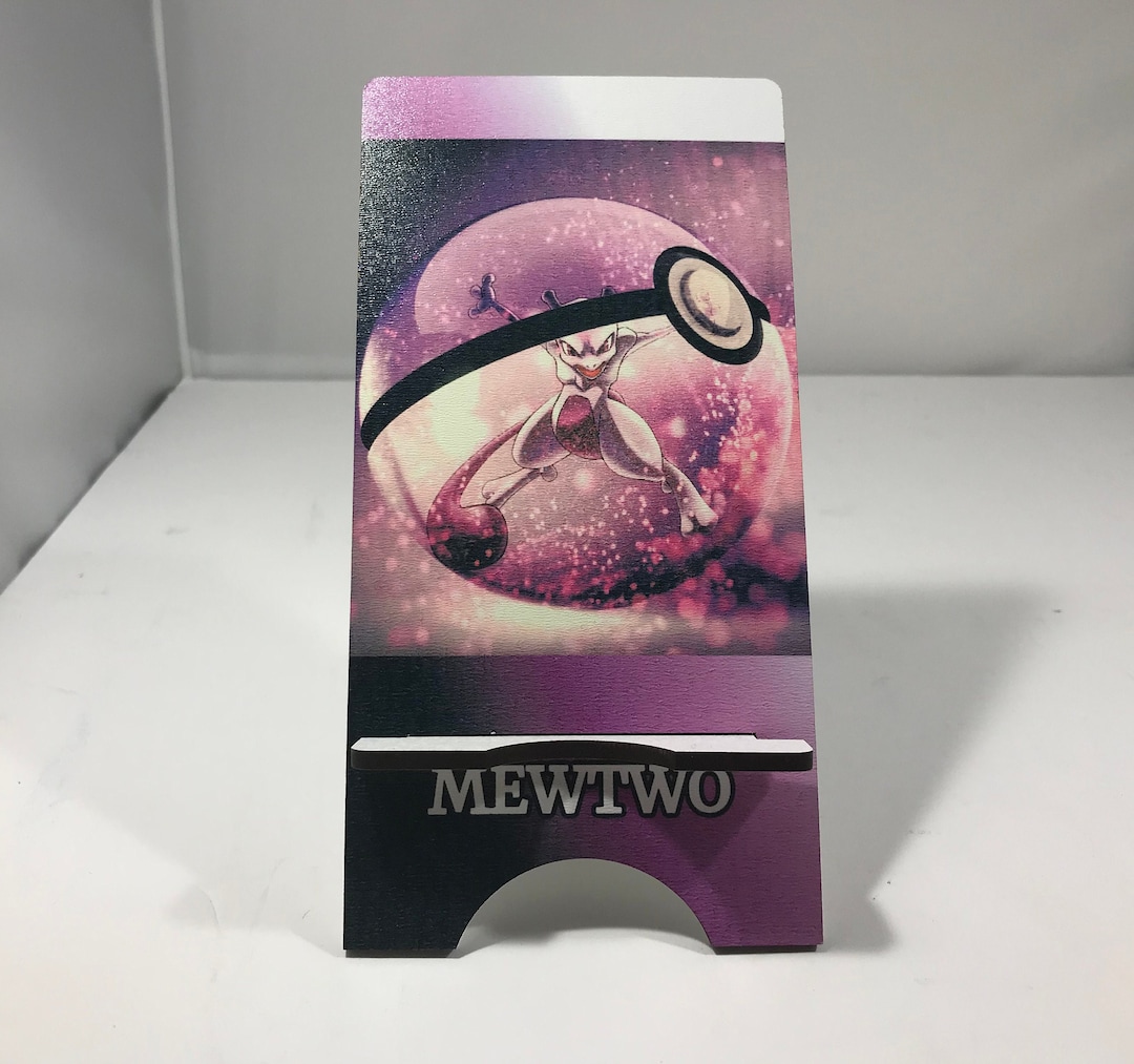 Mewtwo Card/phone Stand - Display Mewtwo Stand - Etsy