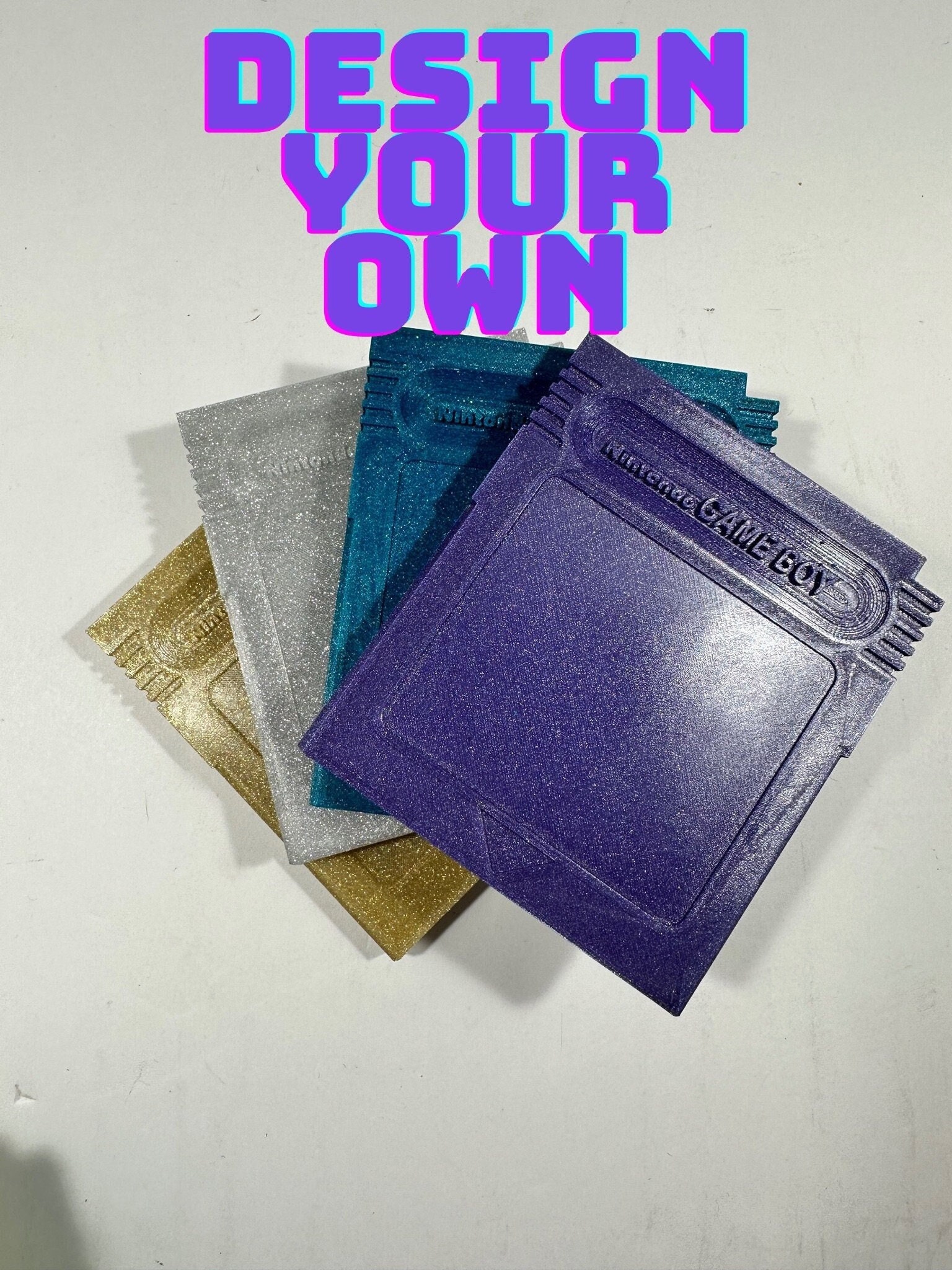 CREATE YOUR OWN Sparkly Gameboy Game Replica You Choose Your Color and ...