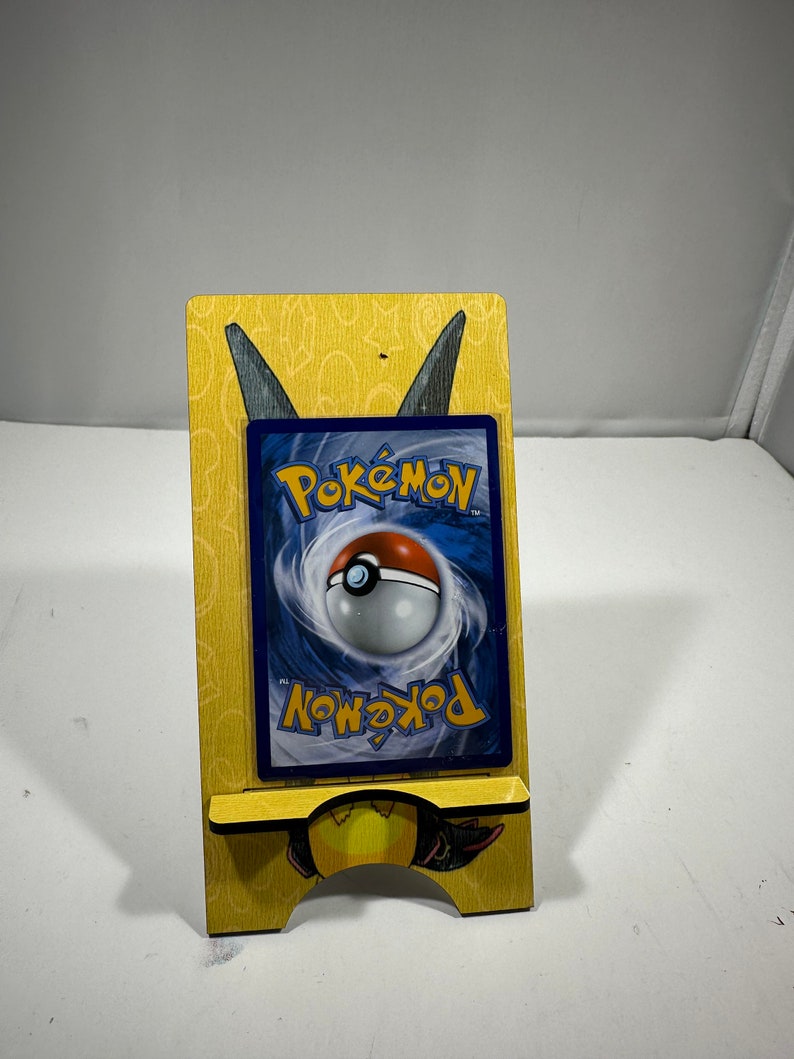 Poncho Pikachu Shiny Rayquaza Card/phone Stand - Display Poncho Pika ...