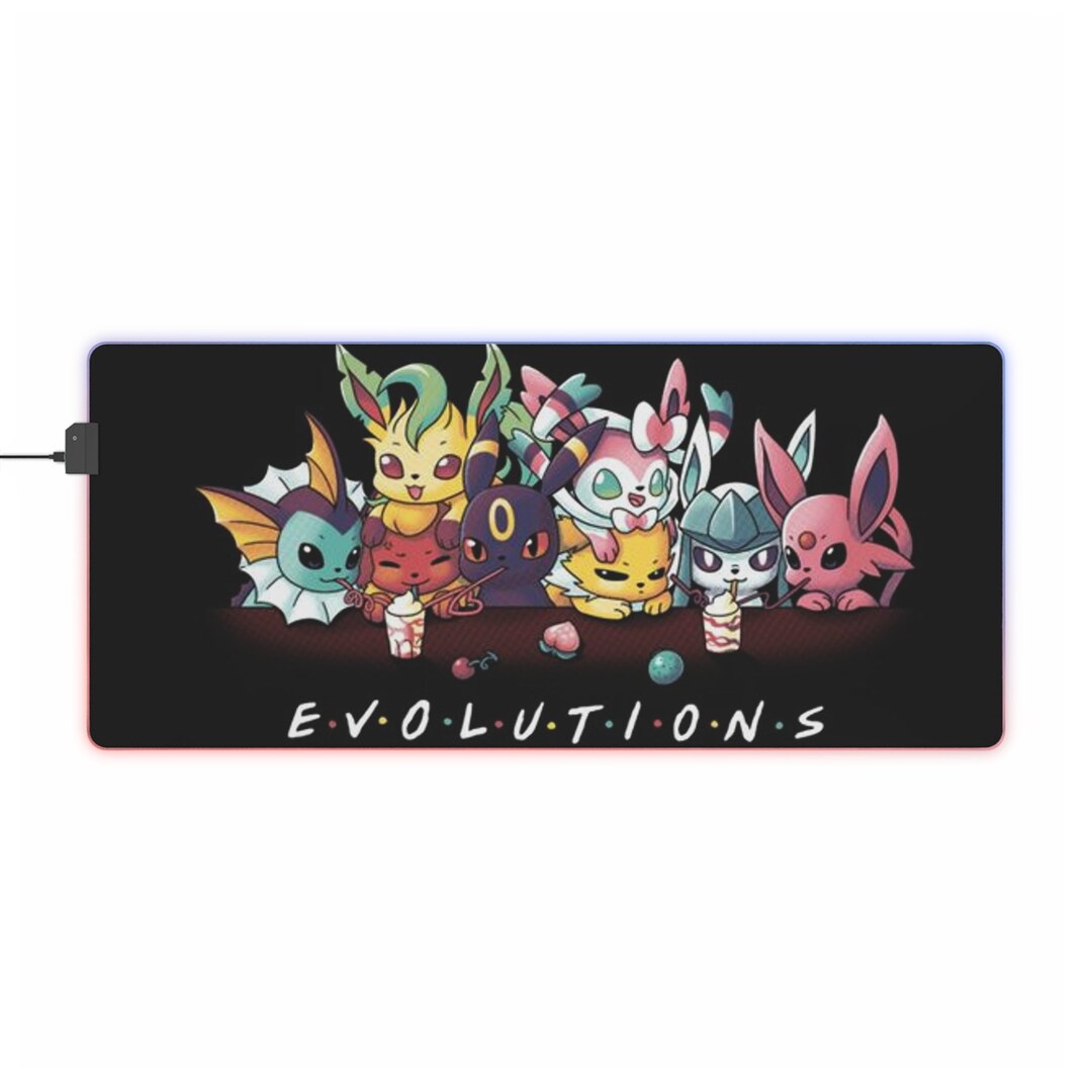 Eeveelutions LED Gaming Mouse Pad Friends Style Evolution Playmat - Etsy