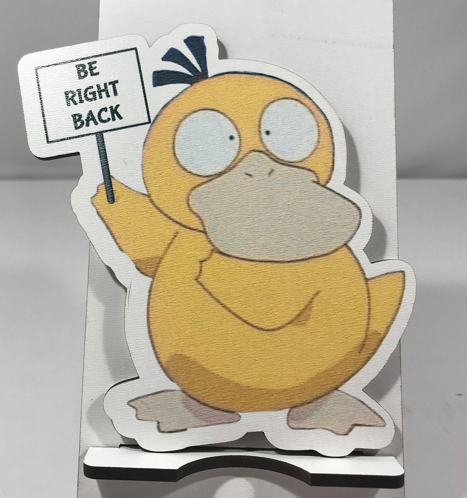 Be Right Back Psyduck Sign BRB Psyduck - Etsy