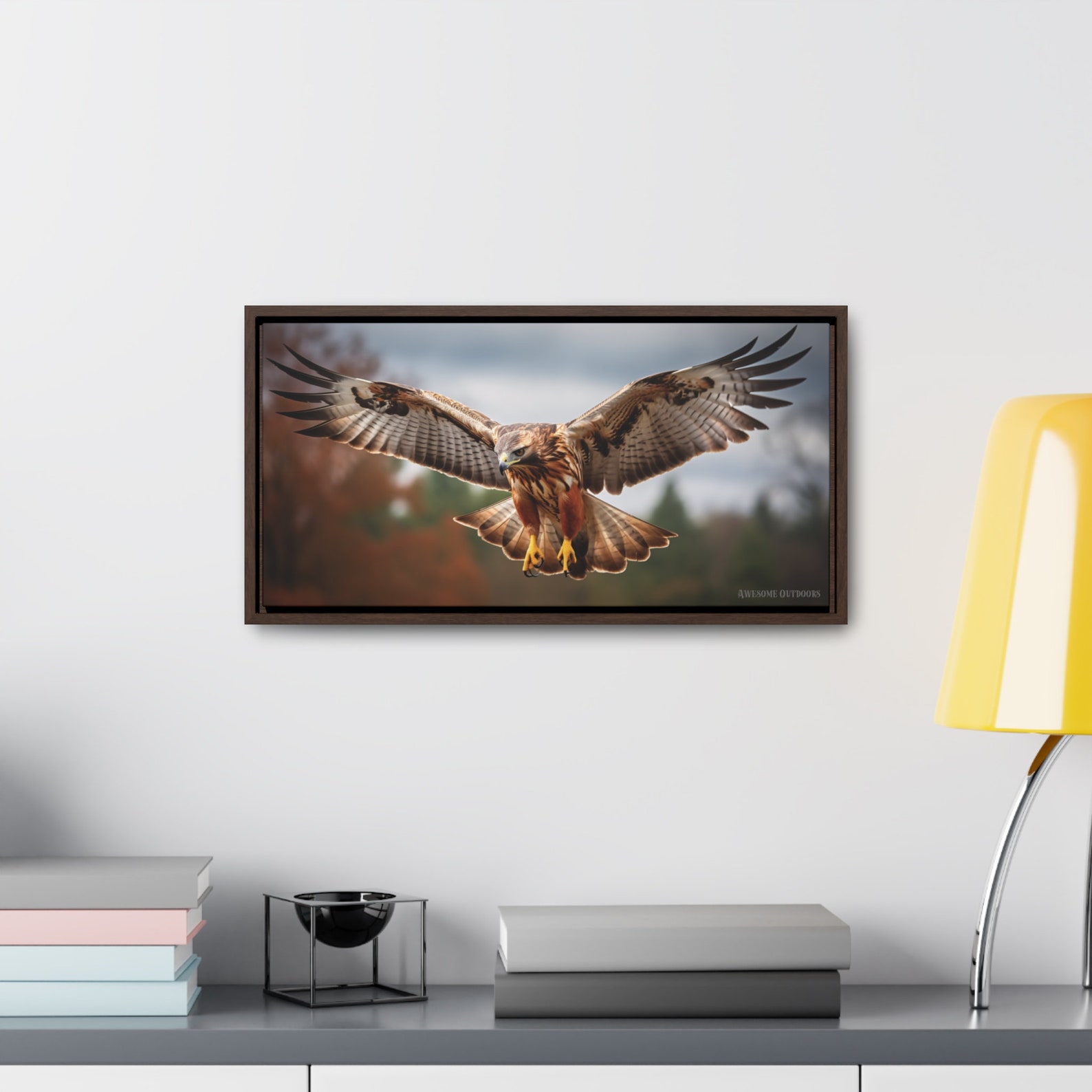 Red Tailed Hawk, Wall Art, Wildlife Art, Hawk, Gift, Gift for Him, Gift ...