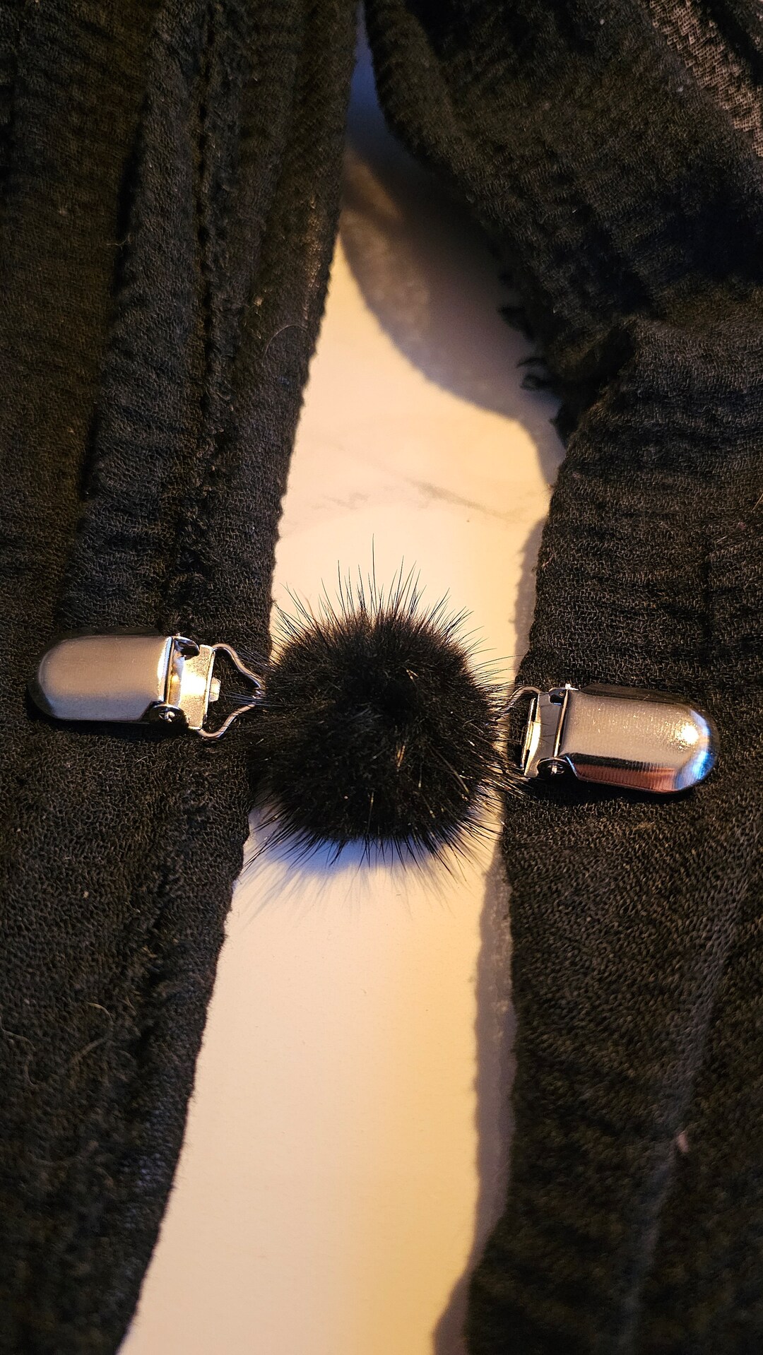 Jacket Clip With Black Pompom, Good Hold Thanks to Solid Clips, Leaves ...