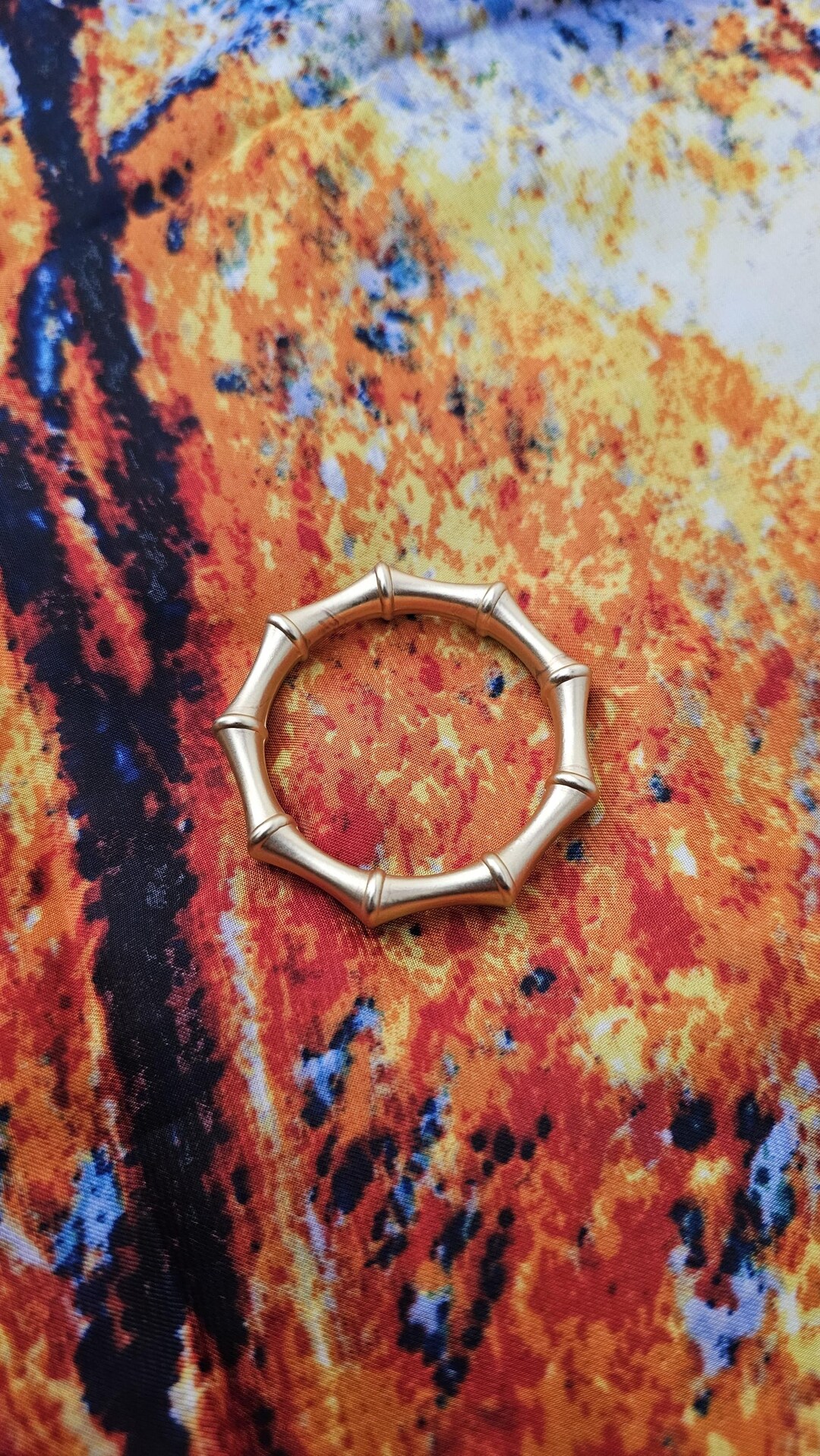 Original Scarf Ring in Bamboo Look, Great Workmanship. A Must-have for ...