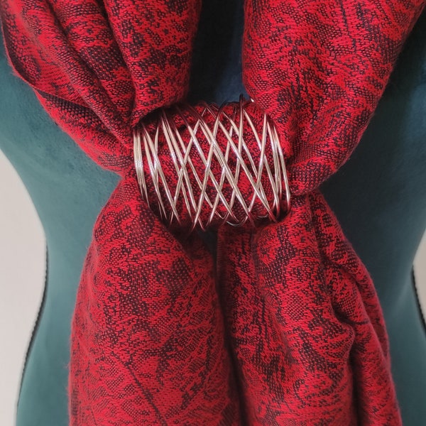 Silver Scarf Rings - Etsy