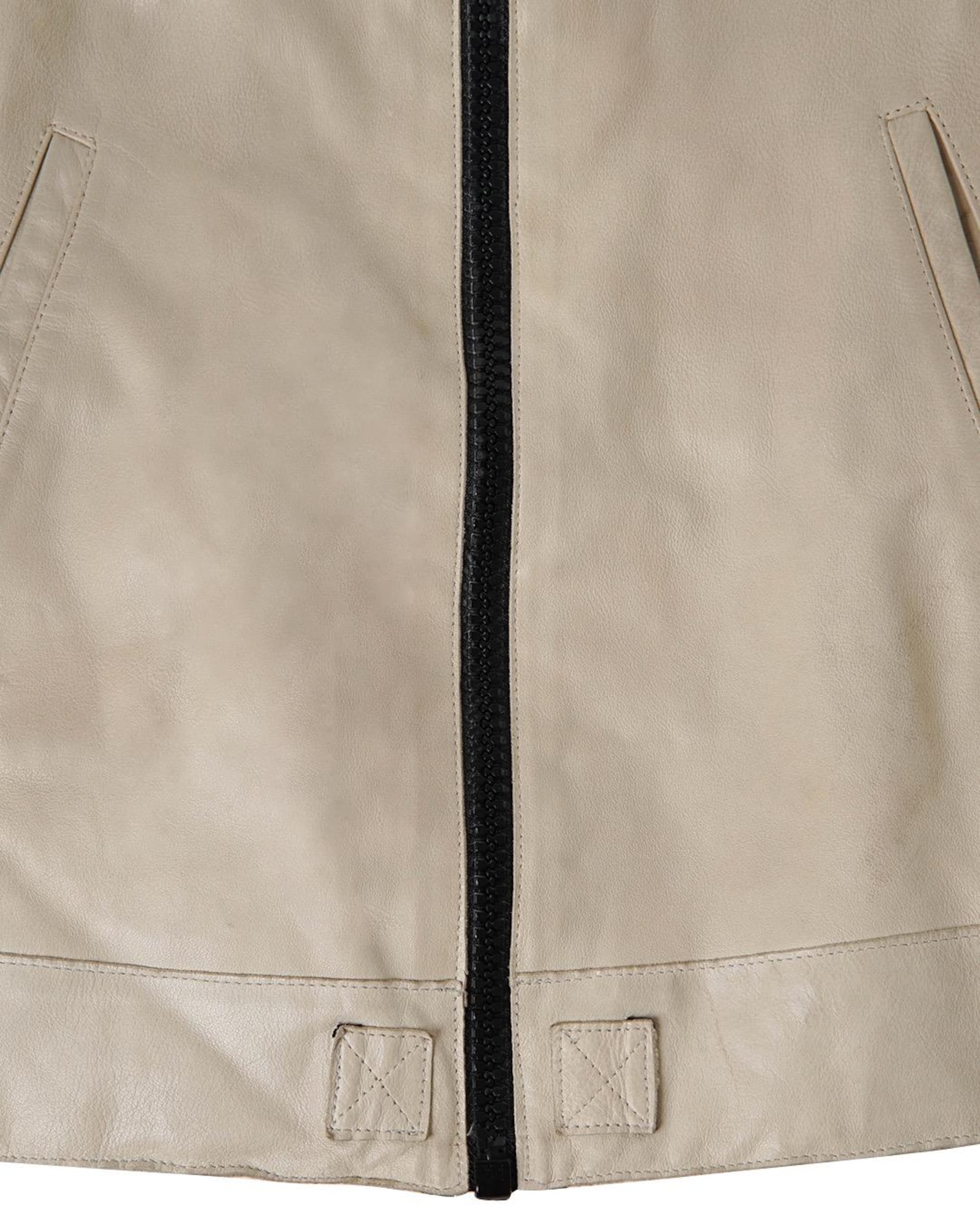 Miu Miu S/S2000 Leather Zip Jacket in Beige - Etsy