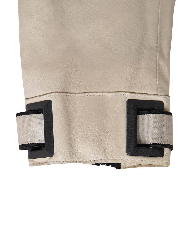 Miu Miu S/S2000 Leather Zip Jacket in Beige - Etsy