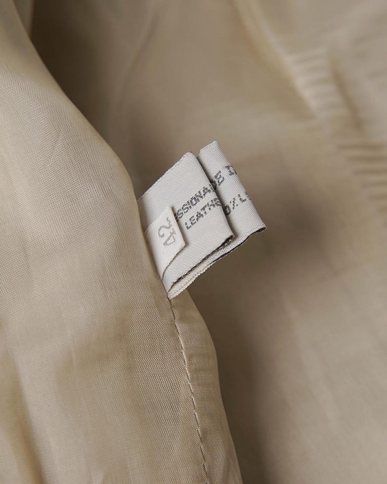 Miu Miu S/S2000 Leather Zip Jacket in Beige - Etsy