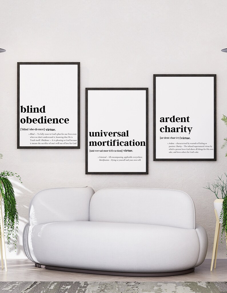 Blind Obedience- Marian Virtues Collection - Etsy