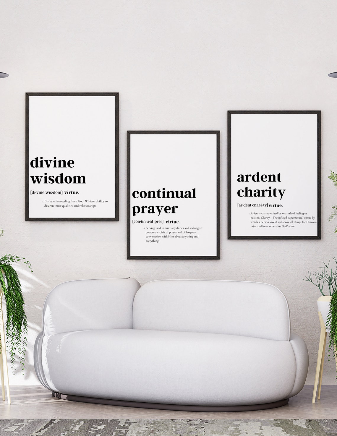 Continual Prayer-marian Virtues Collection - Etsy