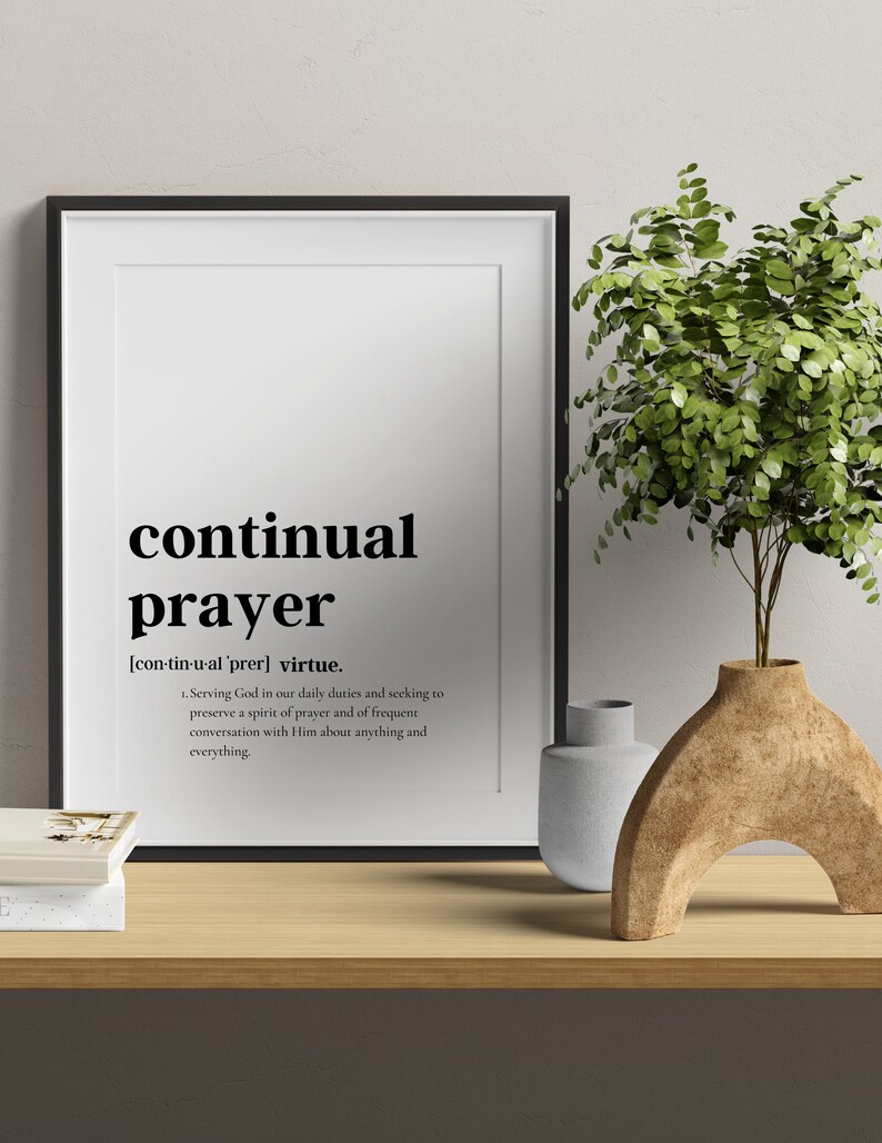 Continual Prayer-marian Virtues Collection - Etsy