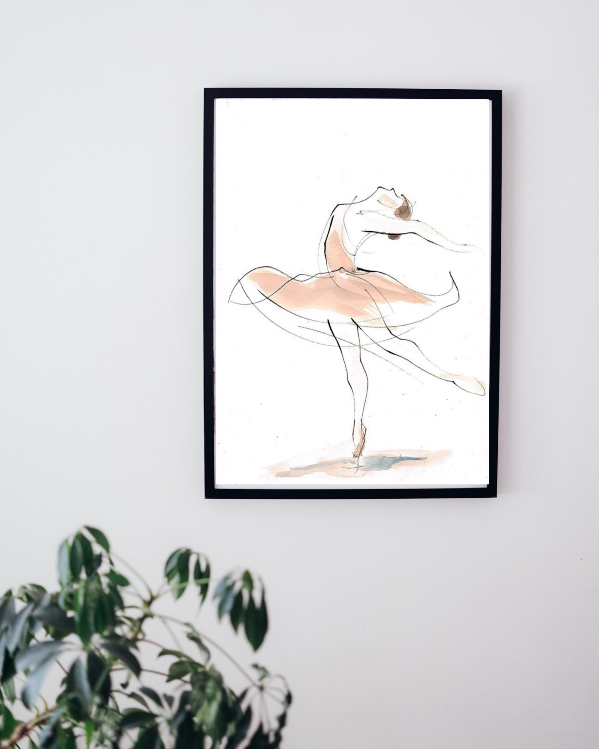 Ballerina Digital Wall Art, Ballerina Digital Download, Printable Art ...