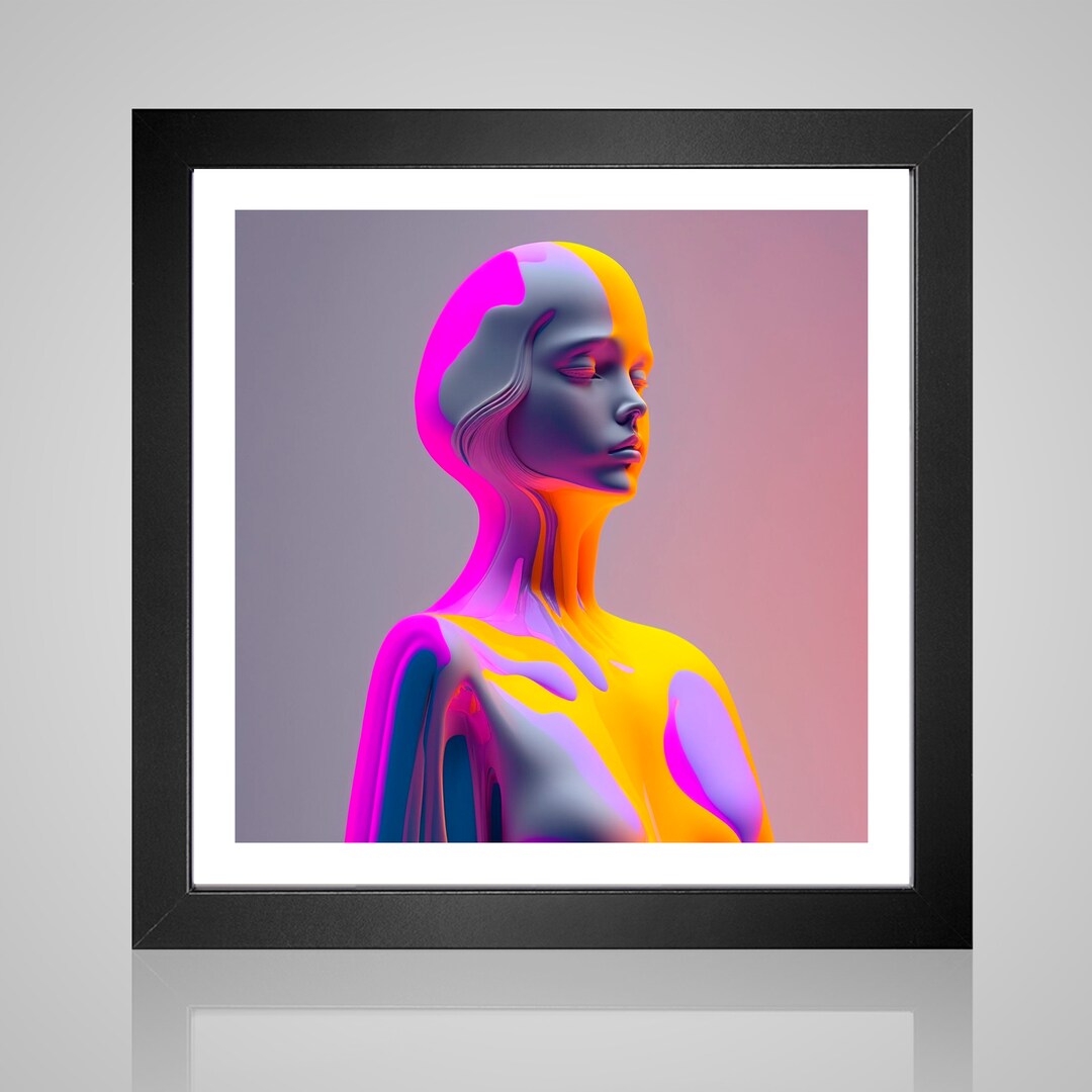 Colorful Girl Photo - Etsy