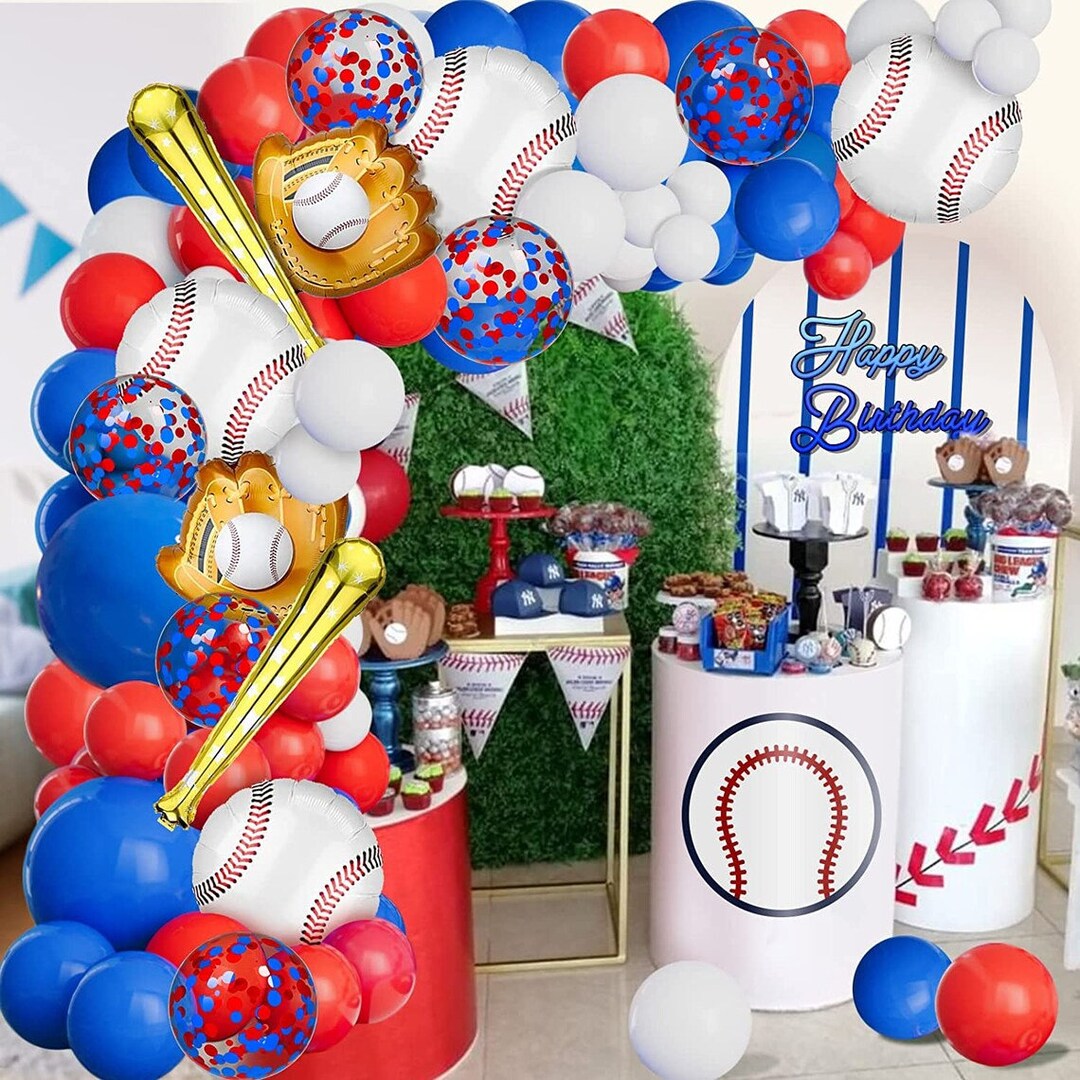 Baseball Balloon Garland Arch Kit Baseball Party Decorations - Etsy