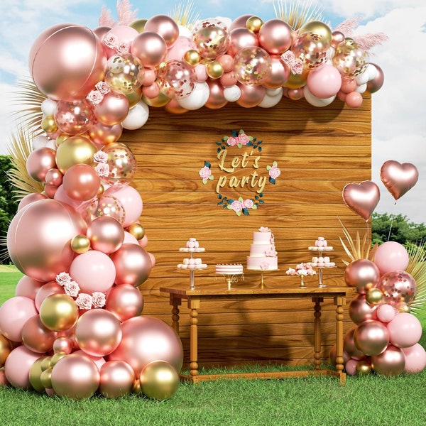 Rose Gold Balloon Arch - Etsy