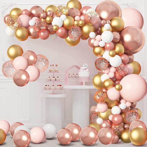 Rose Gold Balloon Arch - Etsy