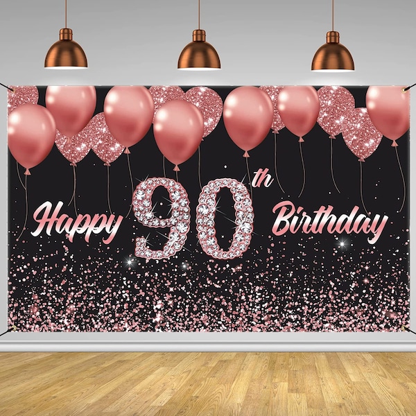Banners Happy 90th Birthday - Etsy
