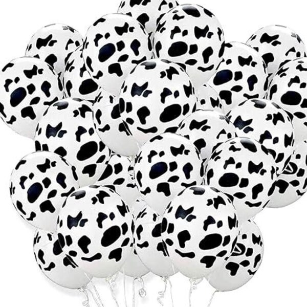 Cow Print Balloons - Etsy