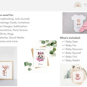 Woodland Clipart Woodland Baby Shower Woodland Animals Clipart Woodland ...