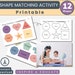 Kids Shape Matching Printable Printable Shapes preschool Printables ...