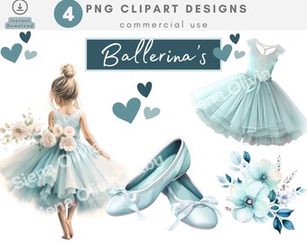 Ballerina Clipart Digital Stampsballet Clipartballerina Clip - Etsy