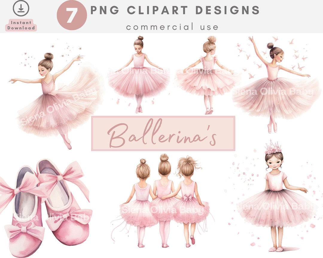 Ballerina Clipart PNG Baby Ballerina Ballet Clipart Ballerina Ballerina ...
