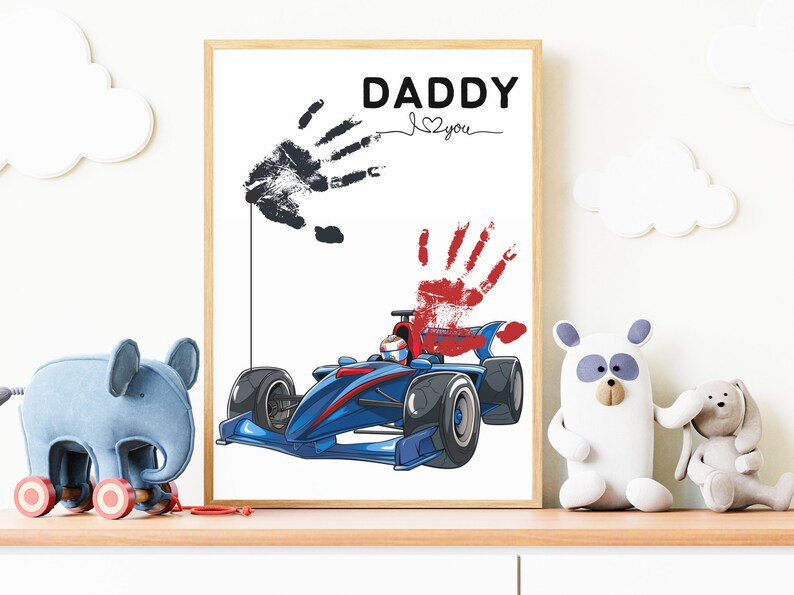 Formula 1 Poster Child Handprint Template, Formula One Handprint Art ...