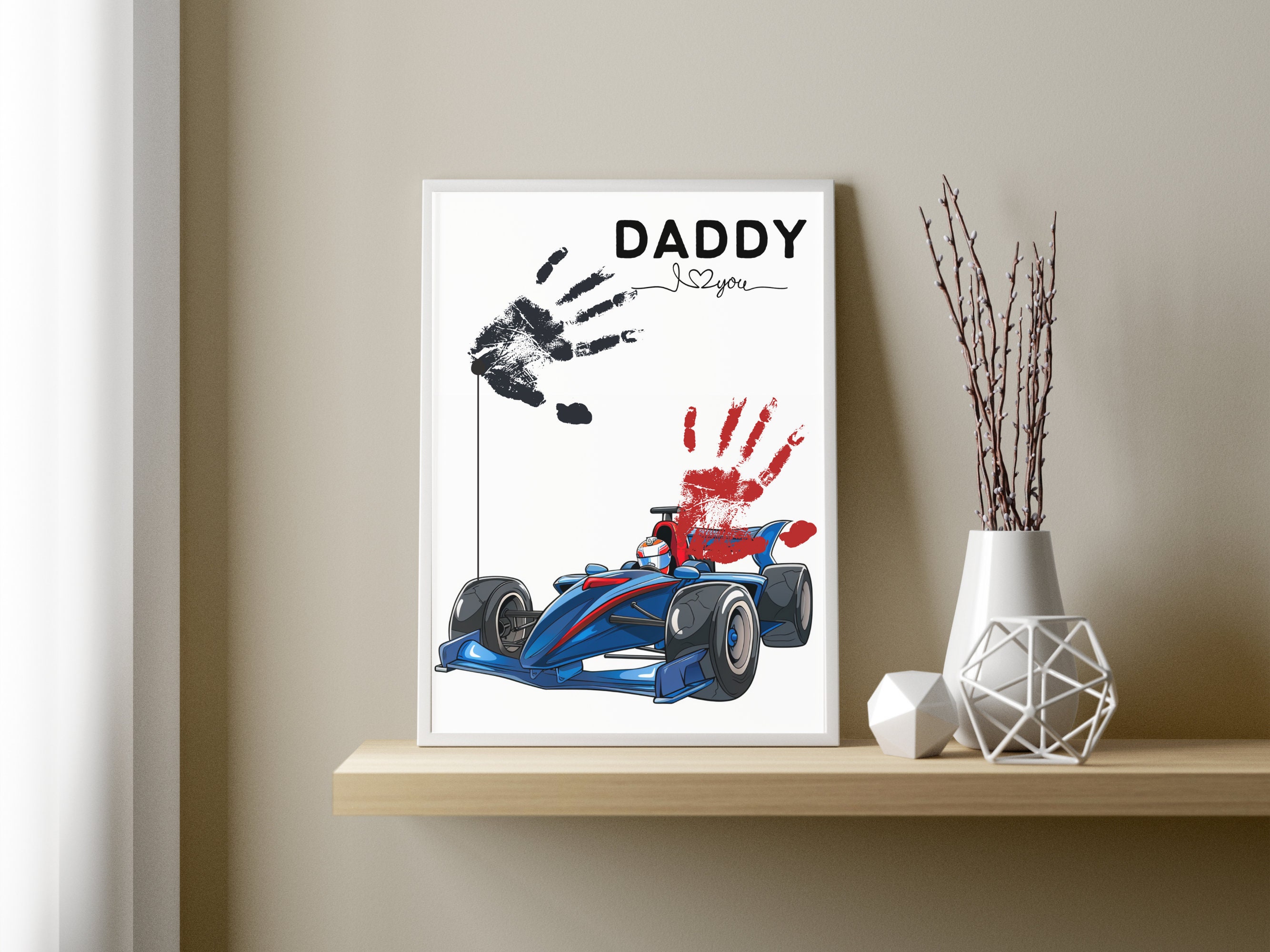Formula 1 Poster Child Handprint Template, Formula One Handprint Art ...