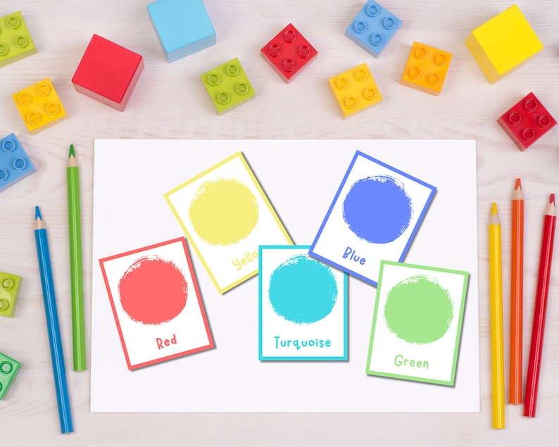 Color Flashcards Printable Flashcards for Kids Educational Cards ...