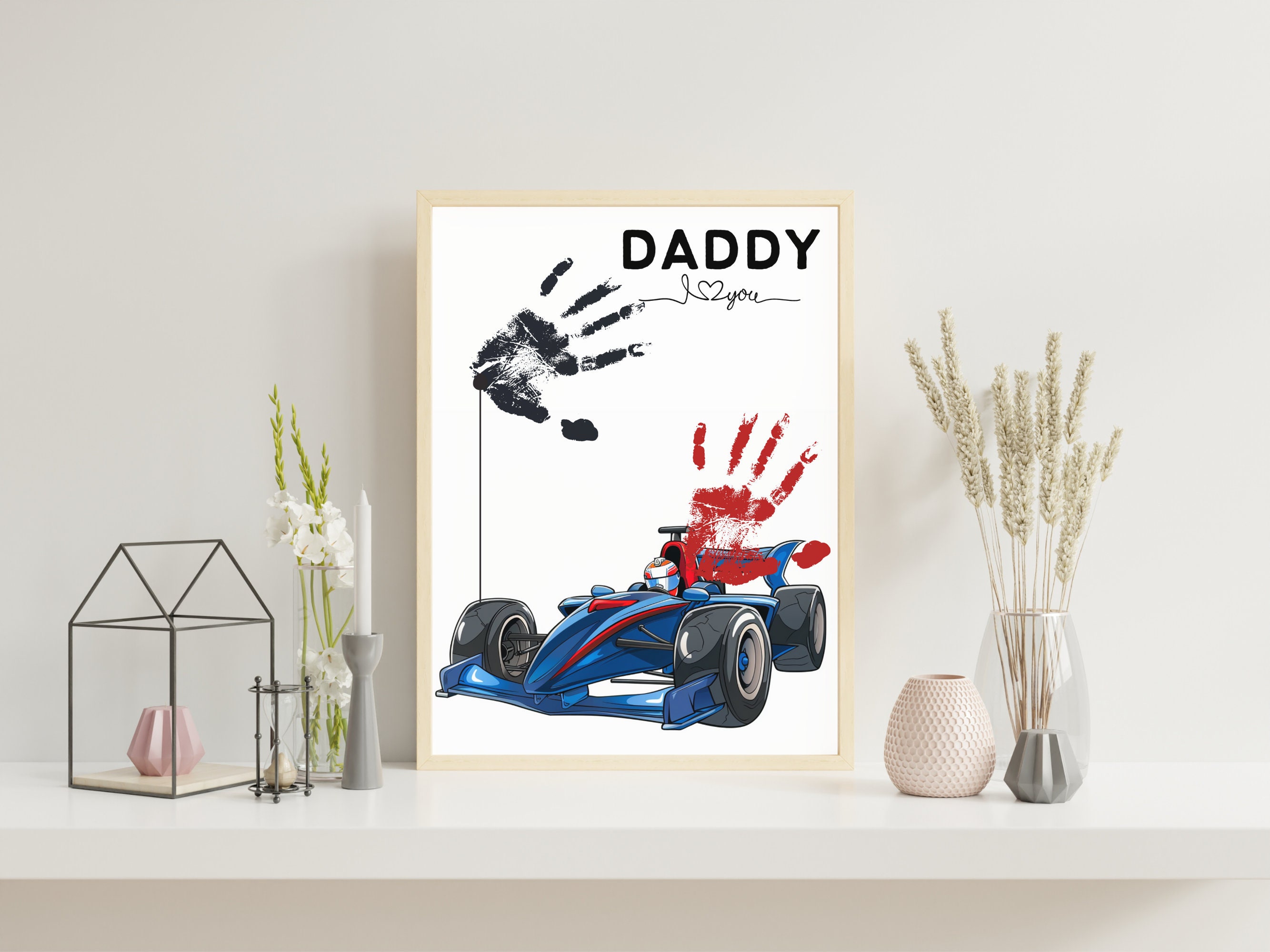 Formula 1 Poster Child Handprint Template, Formula One Handprint Art ...