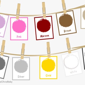 Color Flashcards Printable Flashcards for Kids Educational Cards ...